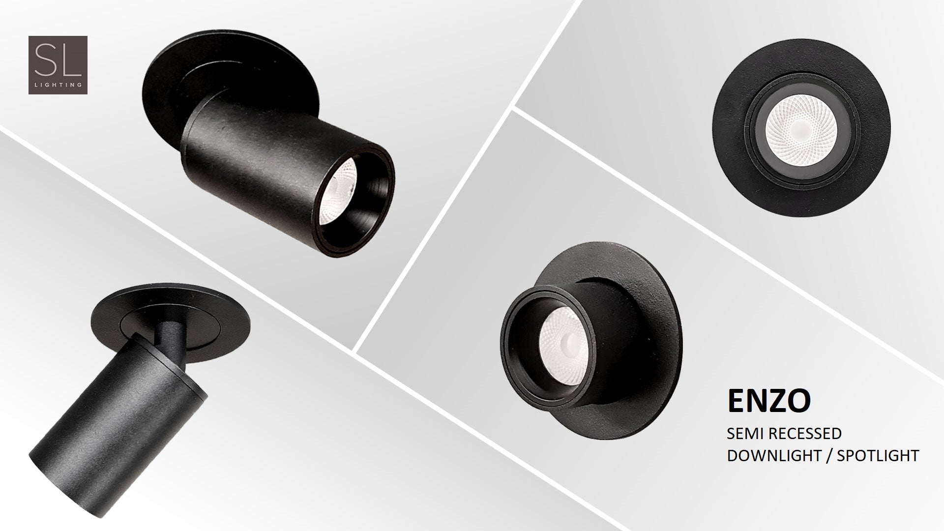Great News our Enzo Semi Recessed Downlight / Spotlight is available i ...