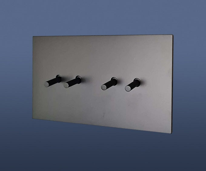 4 GANG 2 WAY TOGGLE LIGHT SWITCH - MATT BLACK – SL LIGHTING