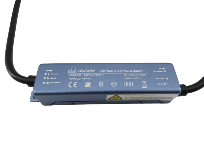 60W 24V Super Slim IP67 LED Strip Driver – SL LIGHTING