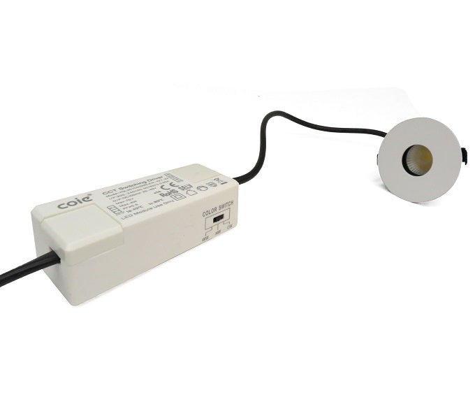 Nico 5W CCT Colour Switchable Mini Baffle,Downlight White (Driver incl ...